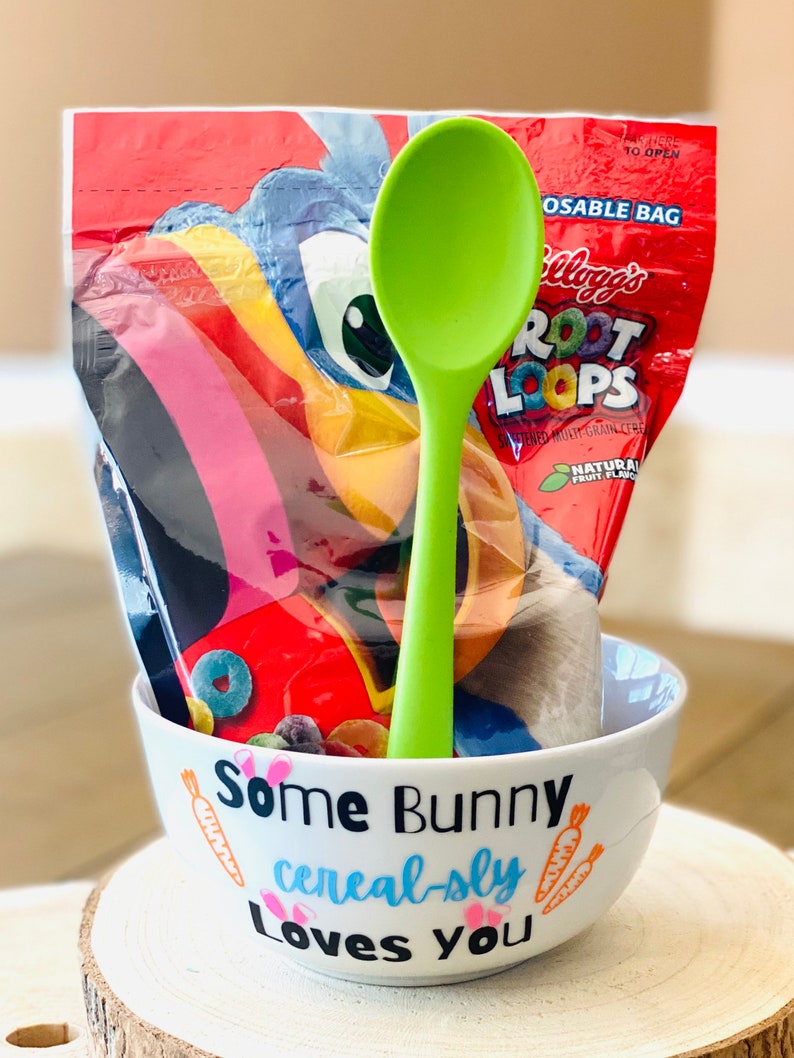 Some Bunny Cereal-sly Loves You Cereal Bowl. Kids Easter - Etsy