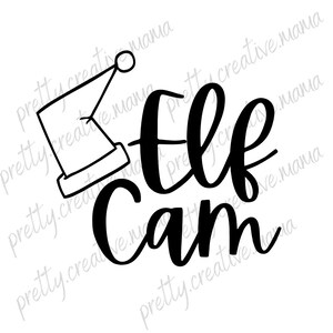 Elf Cam Svg Jpg Png Pdf. Elf Digital Download. Kids Christmas Gift ...