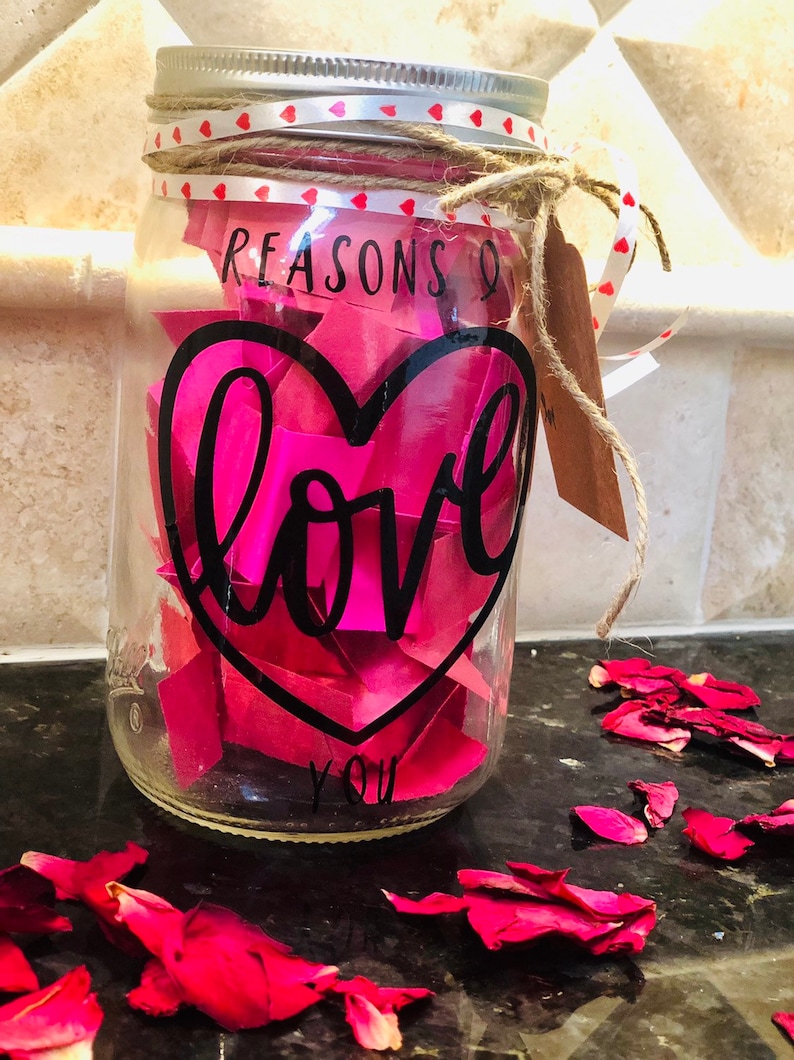 Reasons I Love You Mason Jar - Customizable Gift - Etsy