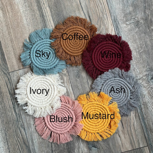 Hand Woven Coasters - Etsy