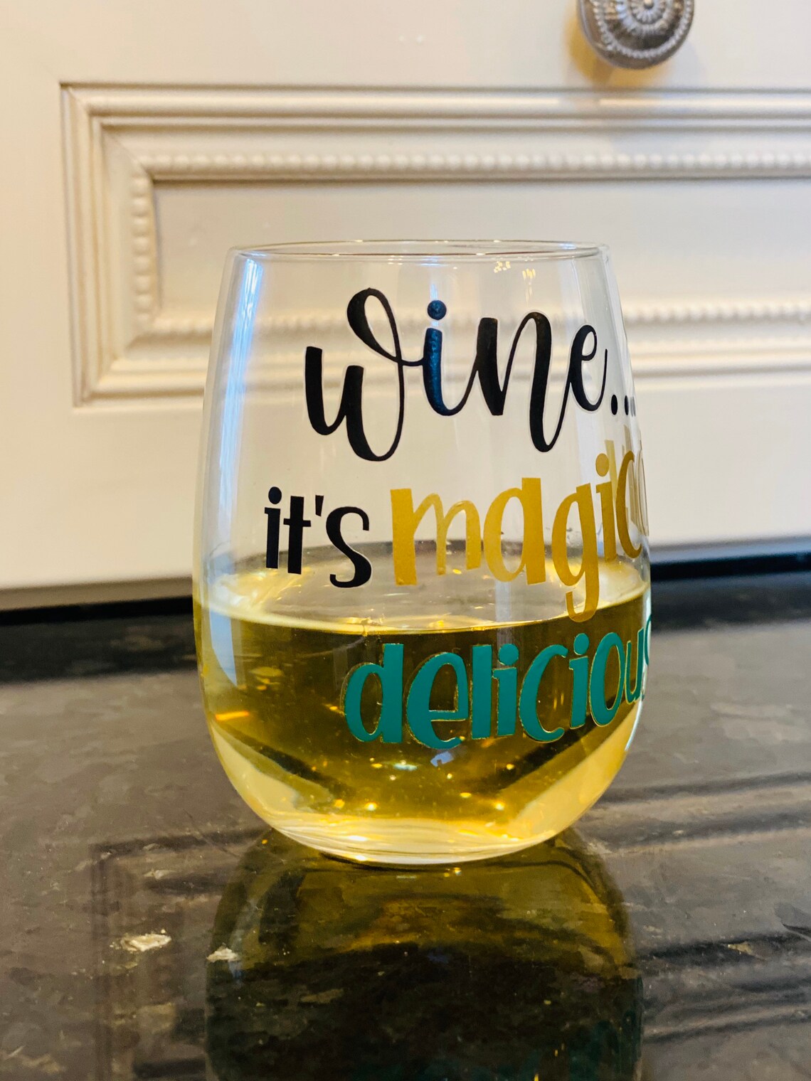 Wine Its Magically Delicious Stemless Wine Glass. St. - Etsy