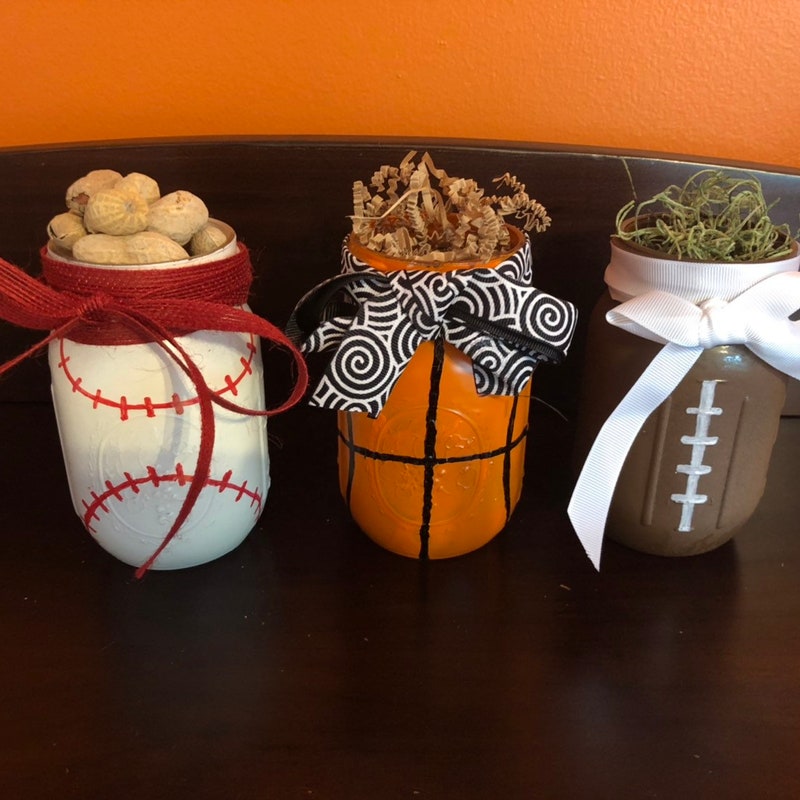 Baseball Mason Jar - Etsy