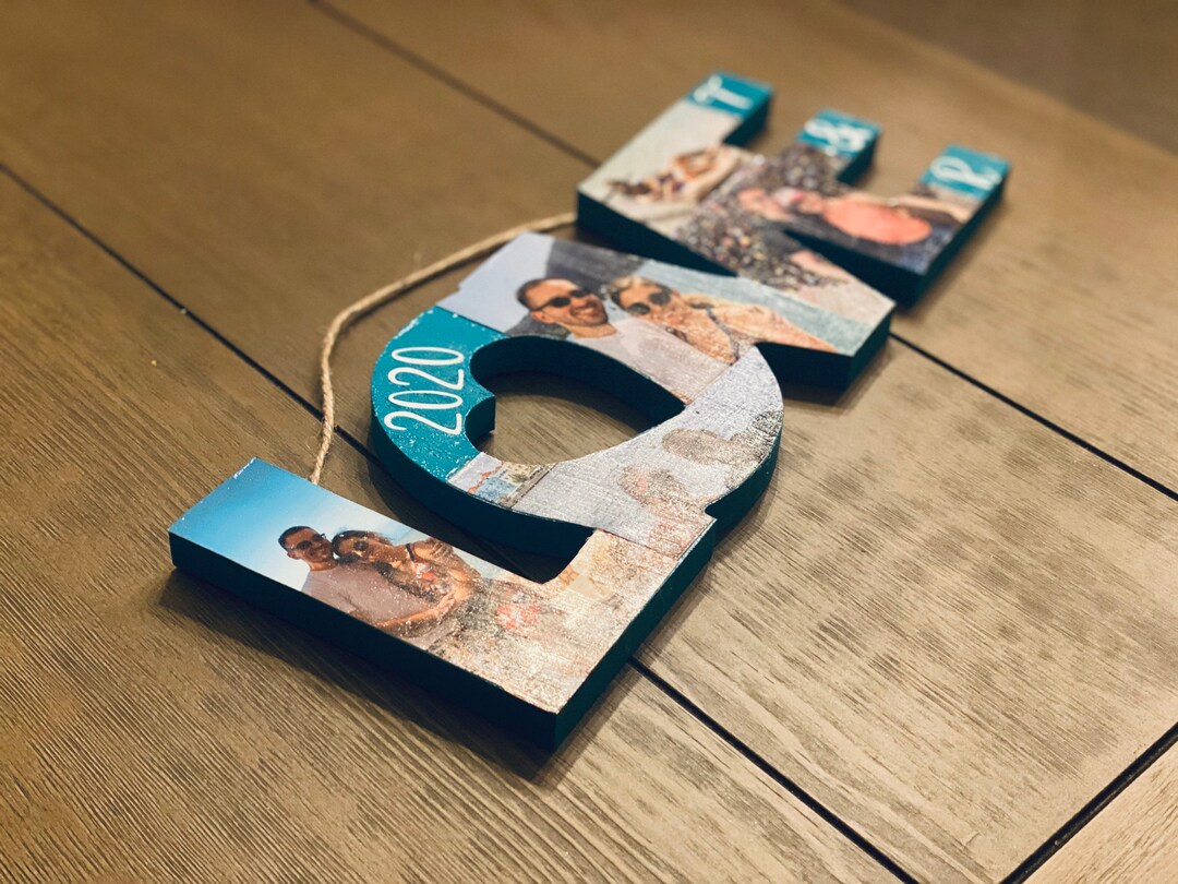 Love Sign With Photos. Custom Wooden Love Sign. Valentines Day Gift ...