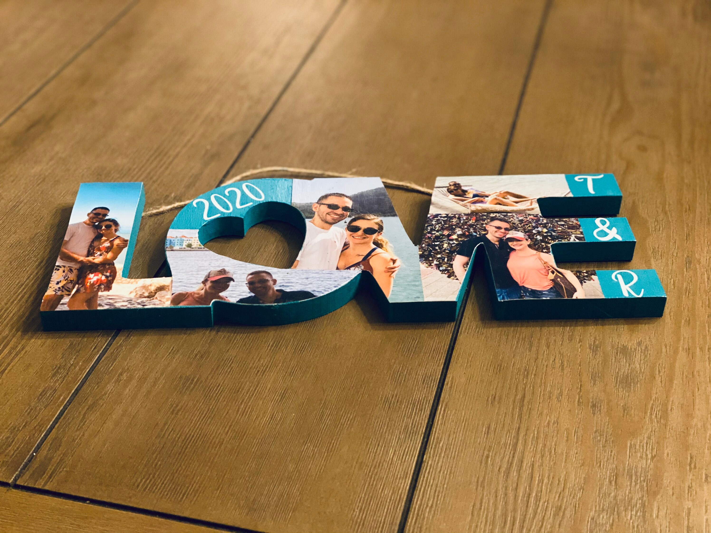 Love Sign With Photos. Custom Wooden Love Sign. Valentines | Etsy