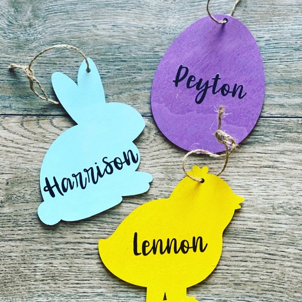 Easter Basket Tags - Etsy