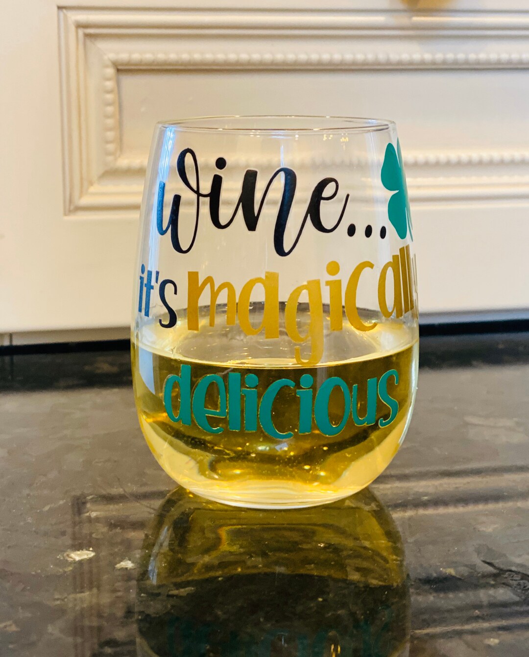 Wine It’s Magically Delicious Stemless Wine Glass. St. Patrick’s Day ...