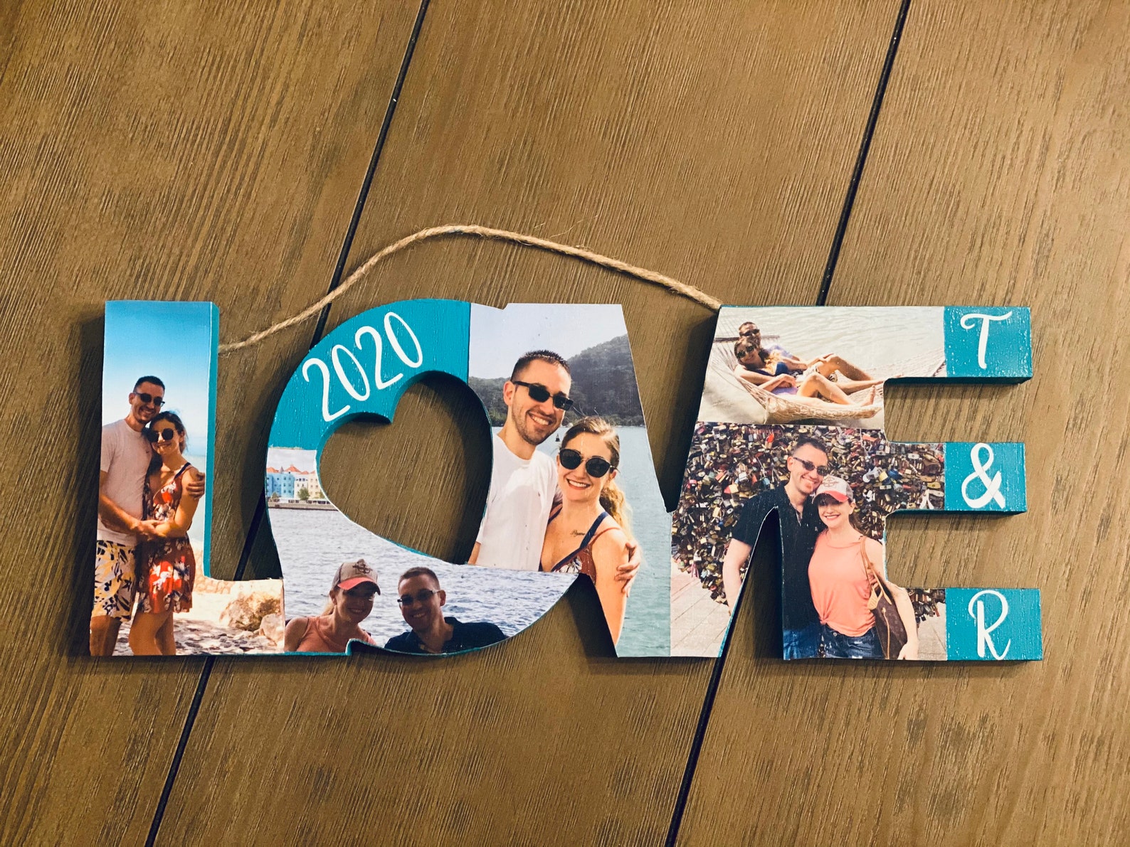 Love Sign With Photos. Custom Wooden Love Sign. Valentines | Etsy