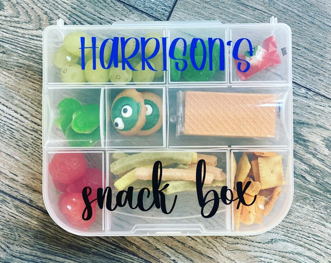 Personalized Snack Box. Kids Snack Box. Kids Shackle Box. Snackuterie ...