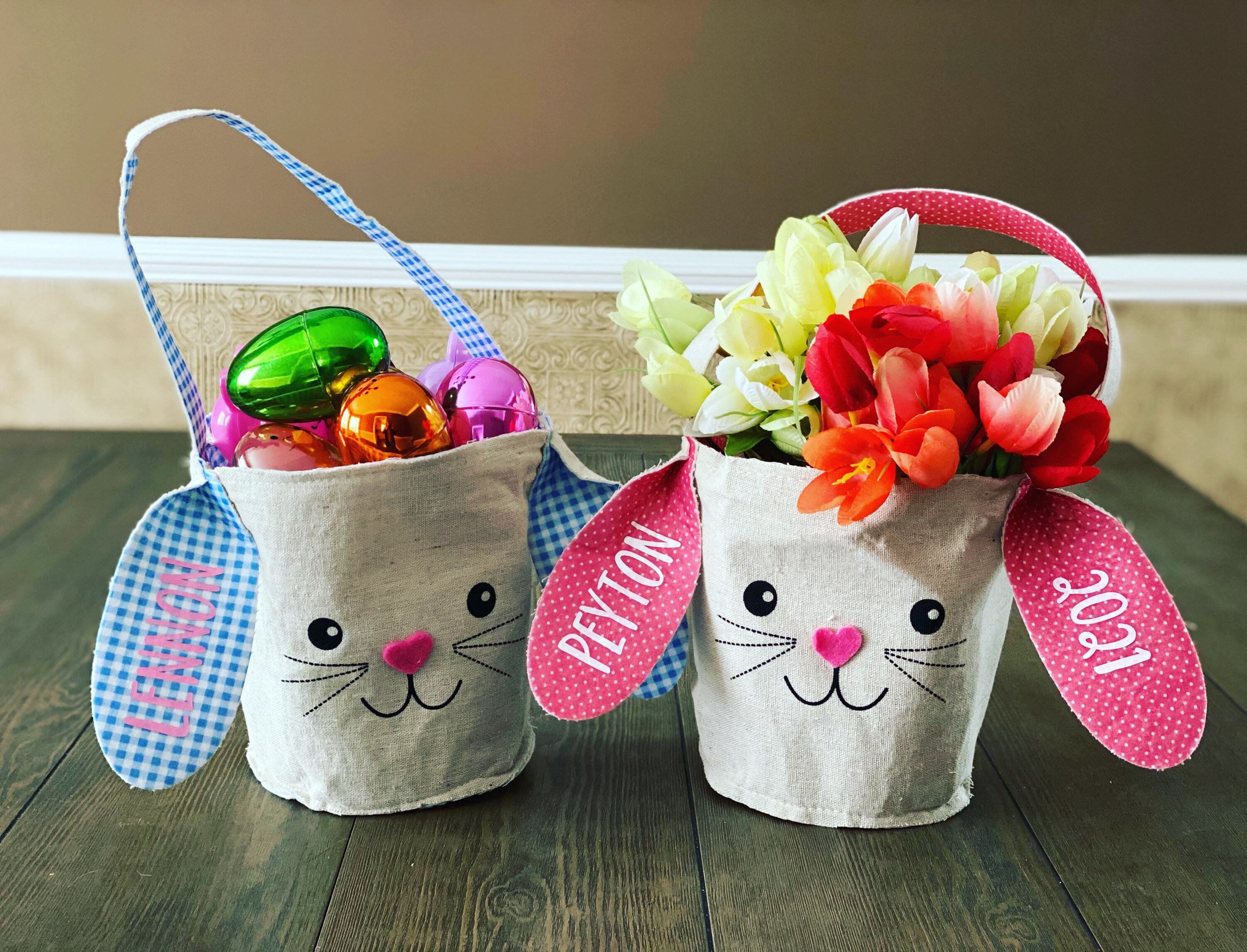 Personalized Easter Basket. Bunny Baskets. Baby Easter Basket. | Etsy