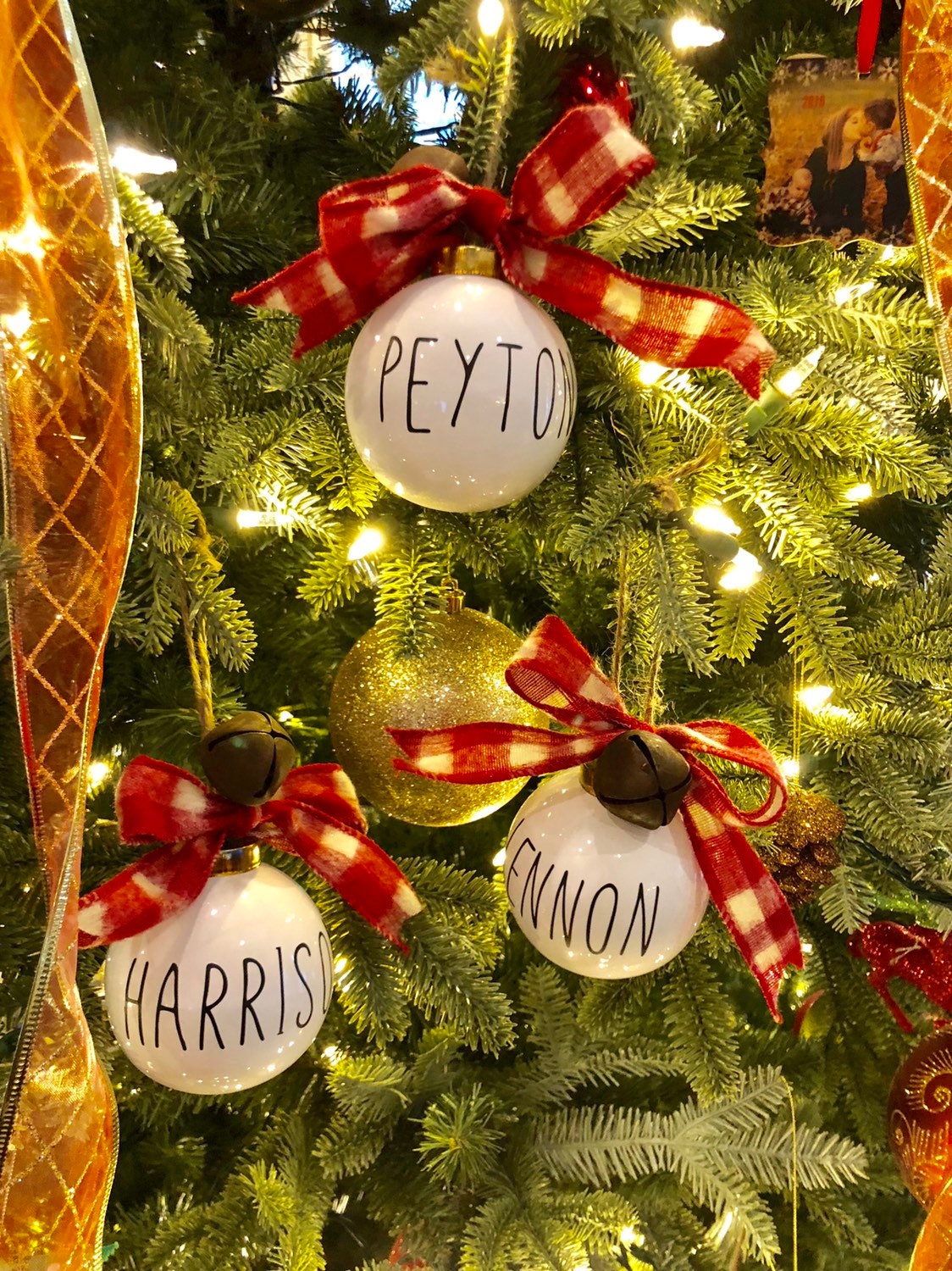 Customizable Christmas ornaments. Christmas gift / family / | Etsy