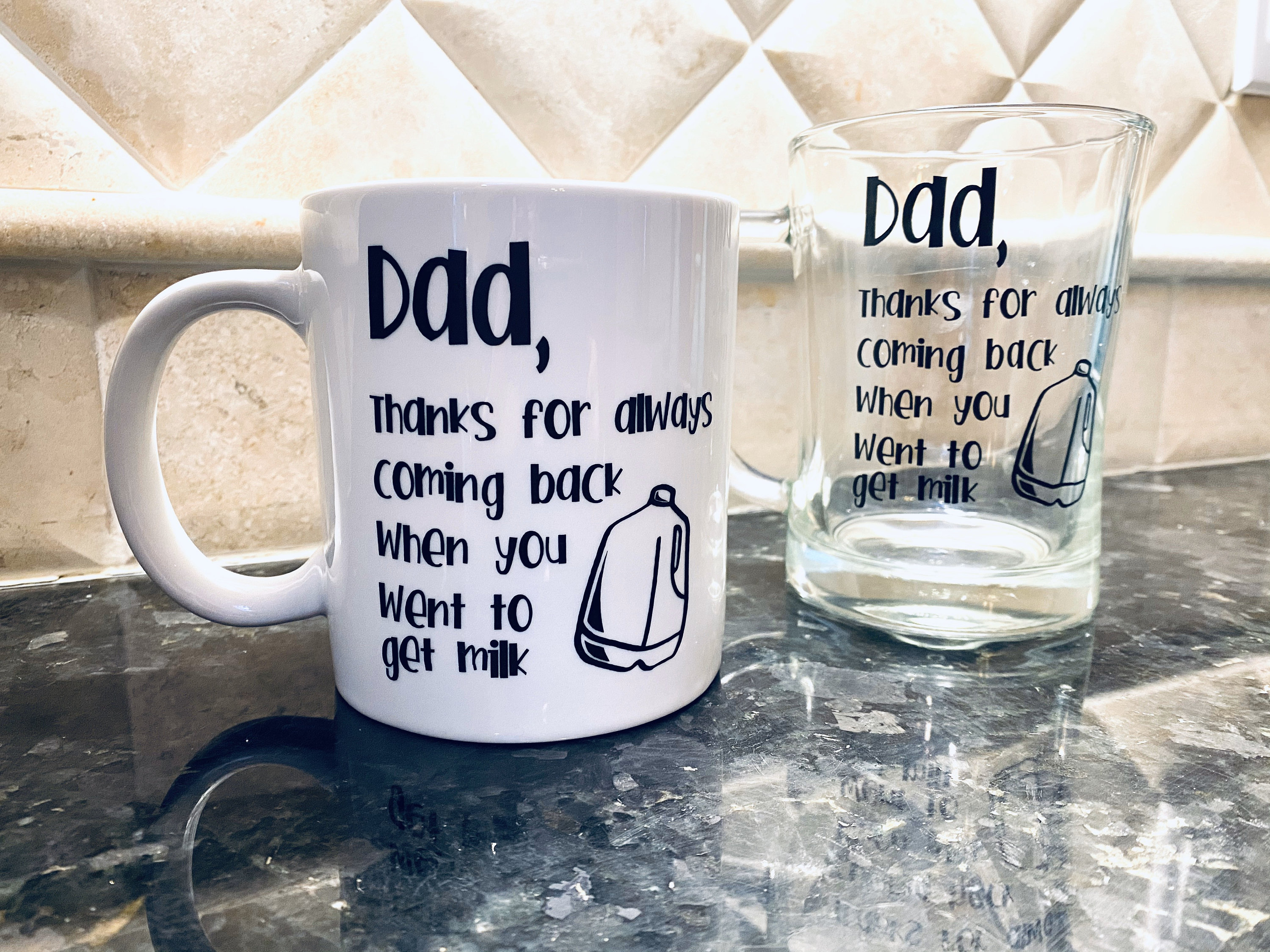 Dad thanks for always coming back when you went to get milk | Etsy