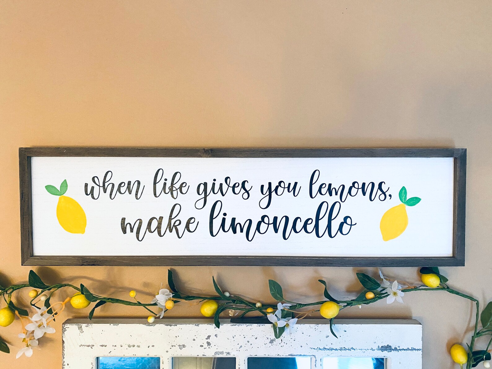 Limoncello Sign: Lemon Kitchen Decor, Italian Summer Decor - Etsy