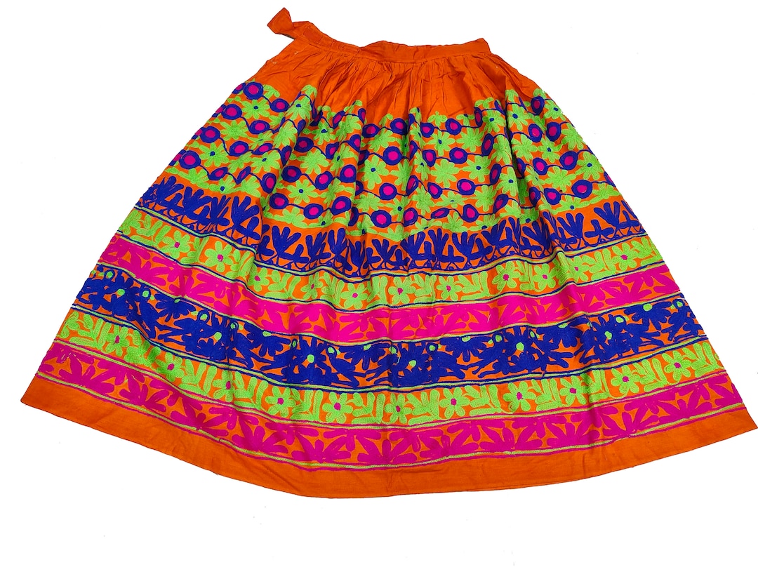 Banjara Skirt Vintage Lehenga Very Heavy Embroidered Collectible Mirror ...