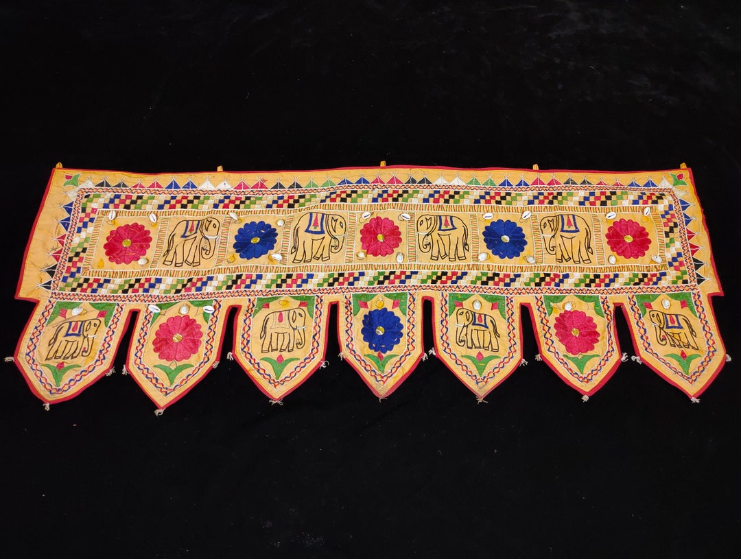 Banjara Wall Hanging Ethnic Kutchi Multicolor, Banjara Tapestry Boho Wall Hanging Vintage Rabari ...