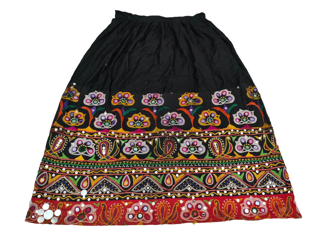 Banjara Skirt Vintage Lehenga Very Heavy Embroidered Collectible Mirror ...