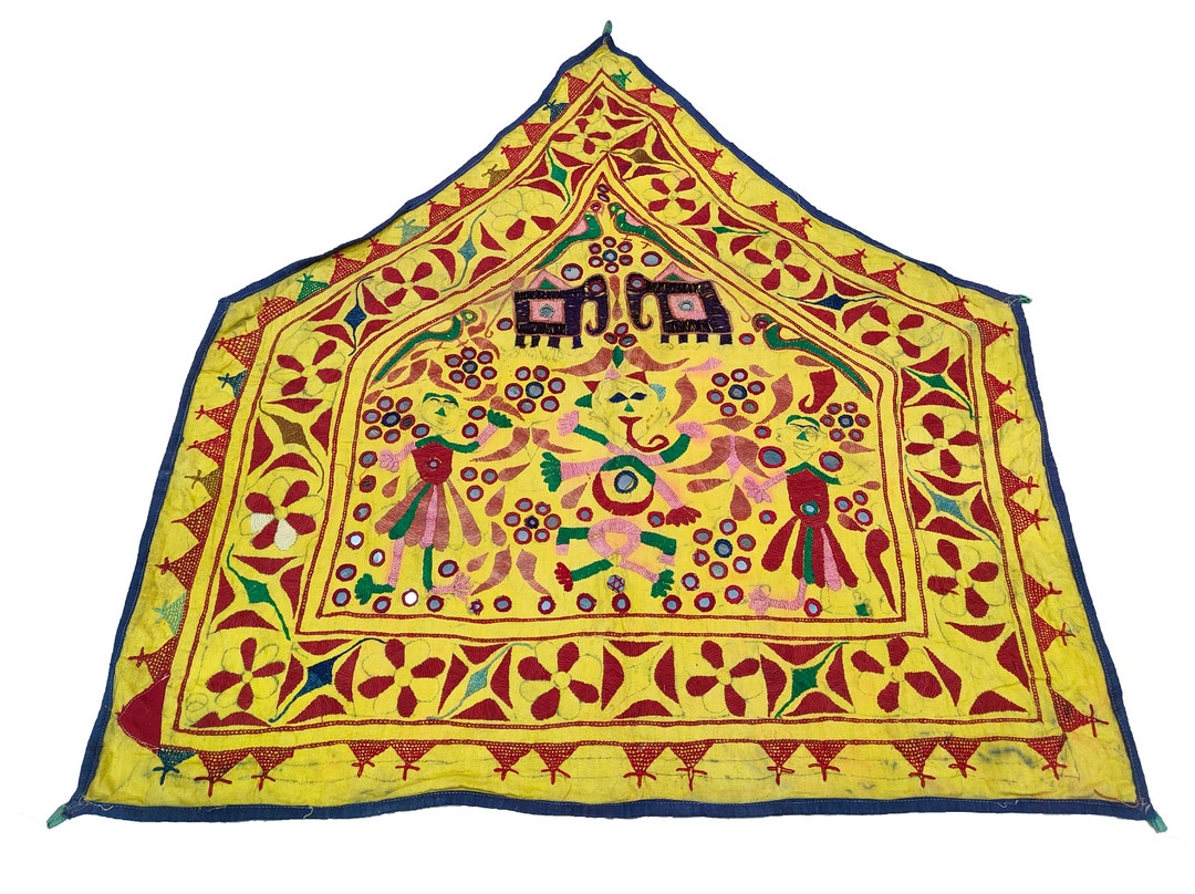 Banjara Wall Hanging Figurer Work Antique Rare Ganesh Sthapana ...