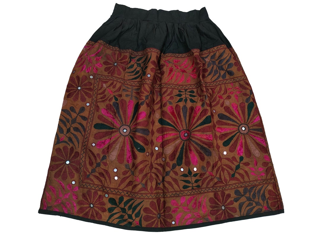 Banjara Skirt Vintage Lehenga Very Heavy Embroidered Collectible Mirror ...