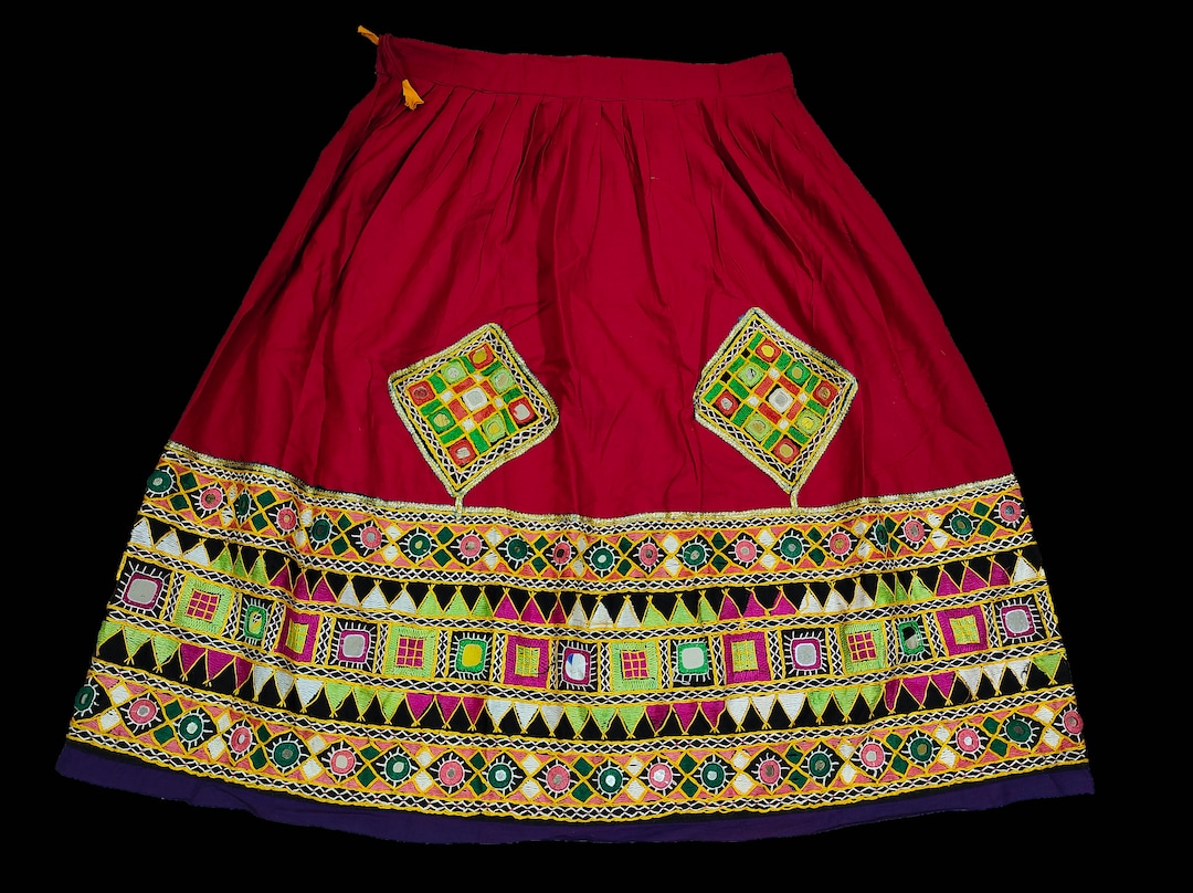 Banjara Skirt Vintage Lehenga Very Heavy Embroidered Collectible Mirror ...