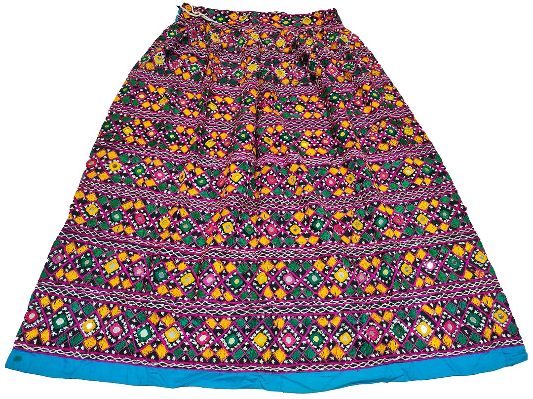 Banjara Skirt Vintage Lehenga Very Heavy Embroidered Collectible Mirror ...