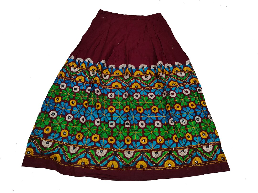 Banjara Skirt Vintage Lehenga Very Heavy Embroidered Collectible Mirror ...