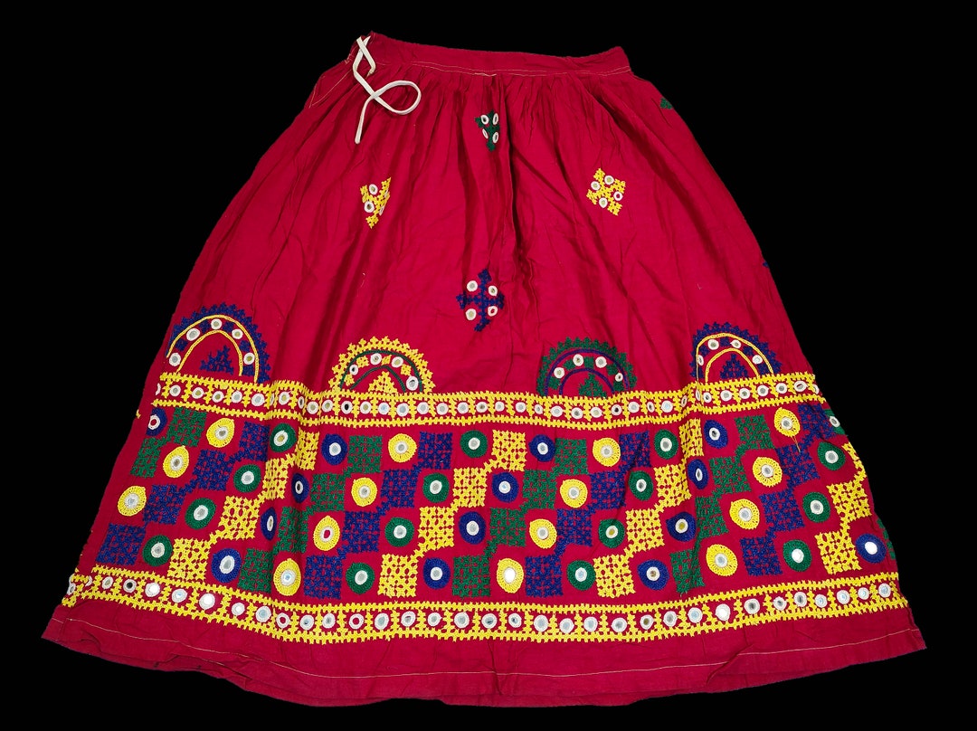 Banjara Skirt Vintage Lehenga Very Heavy Embroidered Collectible Mirror ...