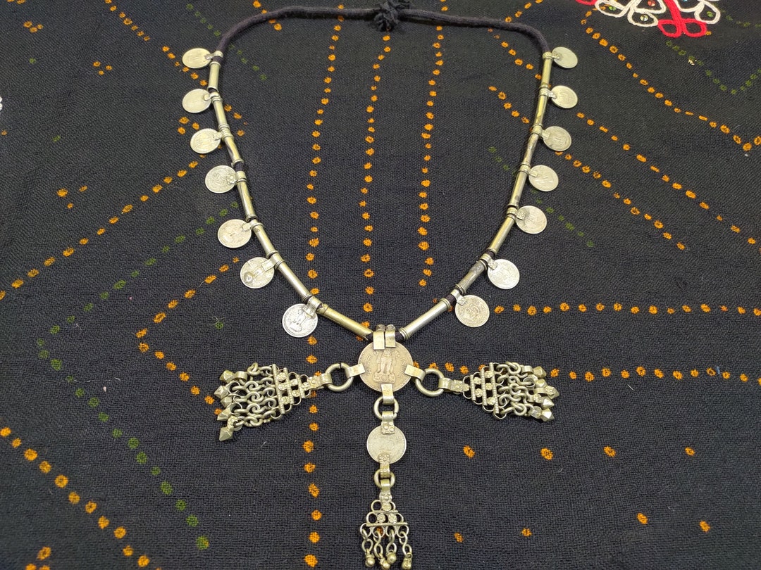 Banjara Coin Necklace , Vintage Banjara Collectable Coin Tribal Jewelry ...