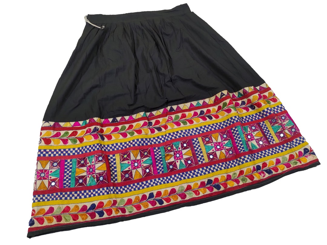 Banjara Skirt Vintage Lehenga Very Heavy Embroidered Collectible Mirror ...