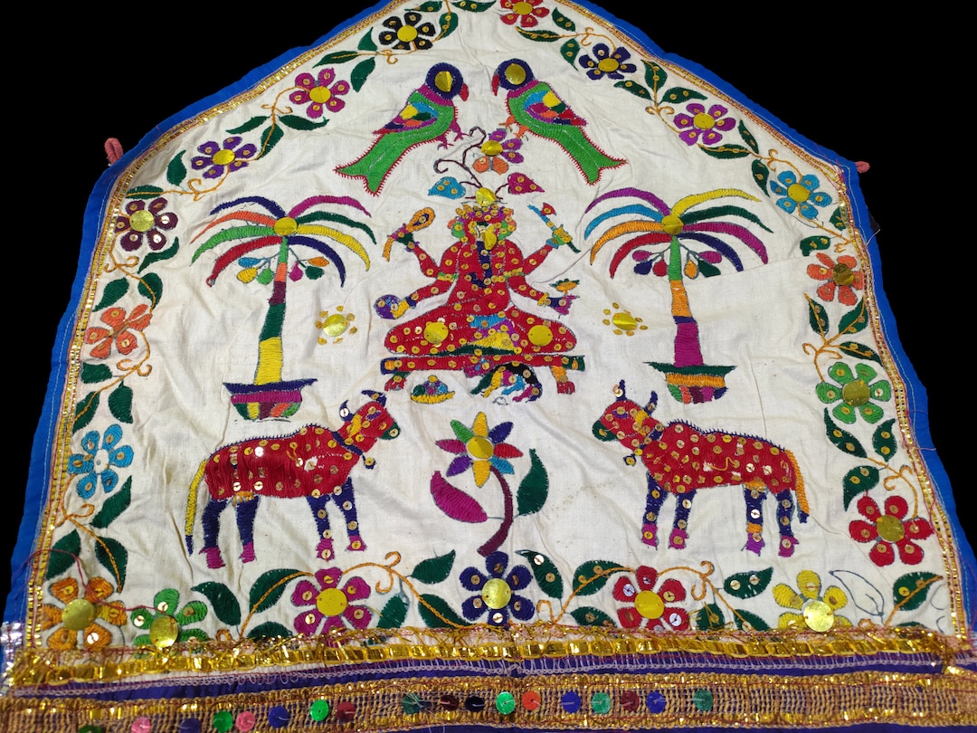 Banjara Wall Hanging Figurer Work Antique Rare Ganesh Sthapana ...