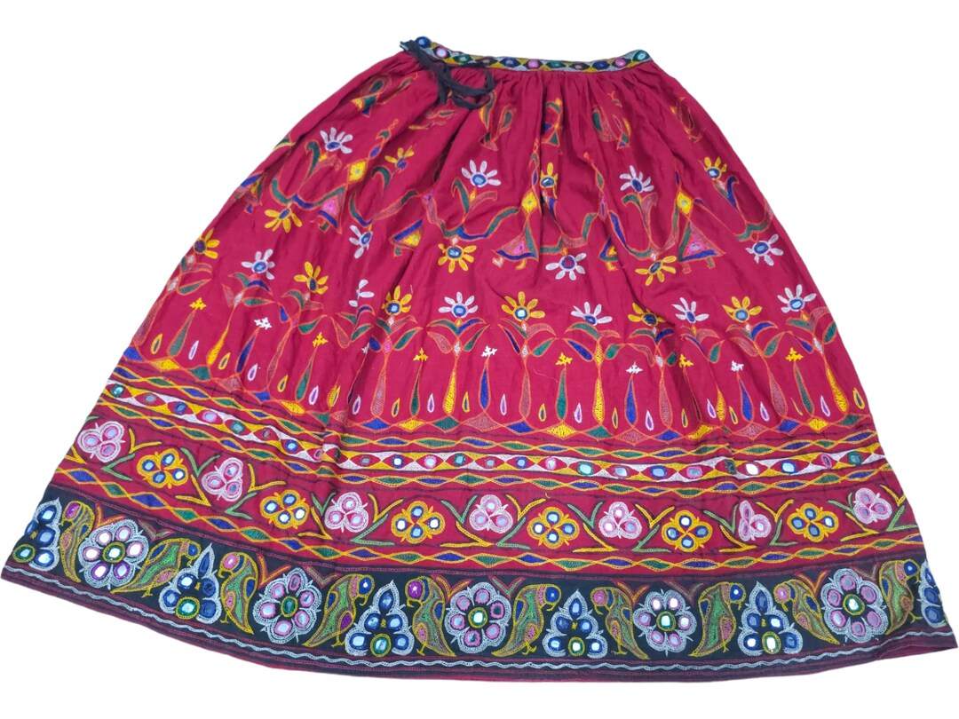 Banjara Skirt Vintage Lehenga Very Heavy Embroidered Collectible Mirror ...