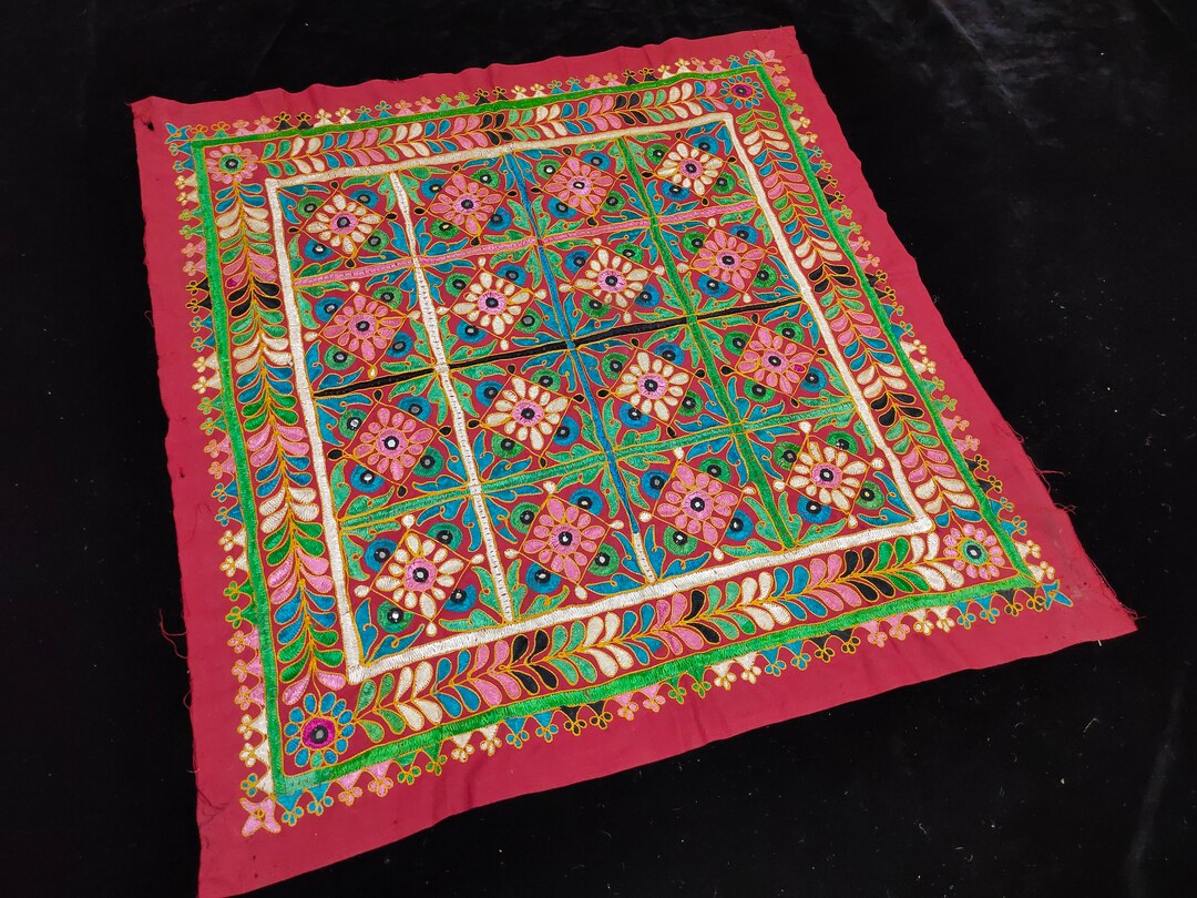 Banjara Wall Hanging Ethnic Kutchi Multicolor, Banjara Tapestry Boho Wall Hanging Vintage Rabari ...