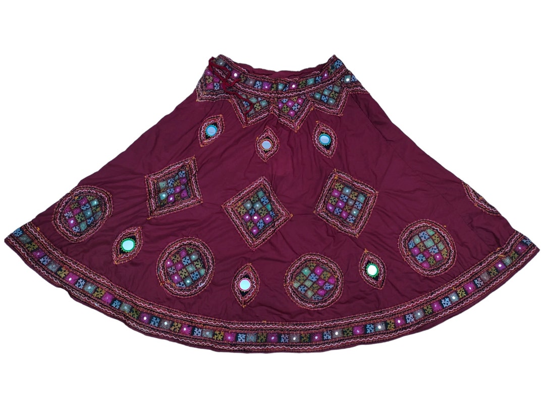 Banjara Skirt Vintage Lehenga Very Heavy Embroidered Collectible Mirror ...