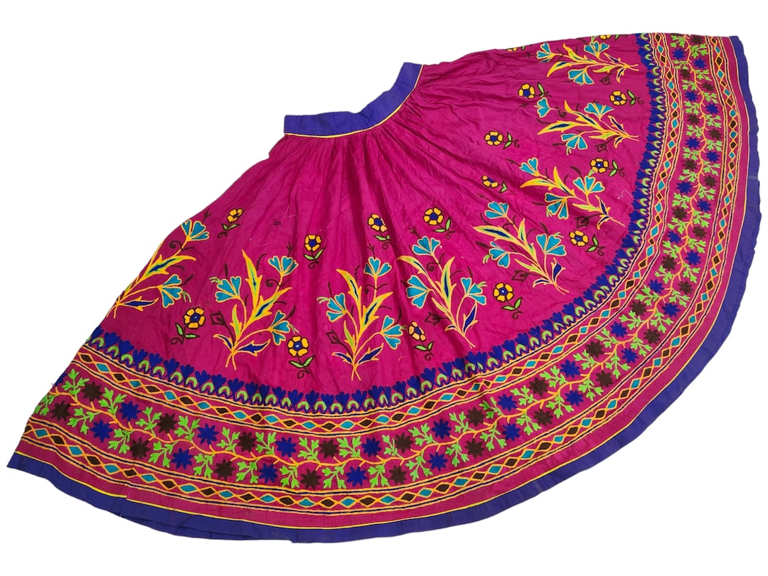 Banjara Skirt Vintage Lehenga Very Heavy Embroidered Collectible Mirror ...
