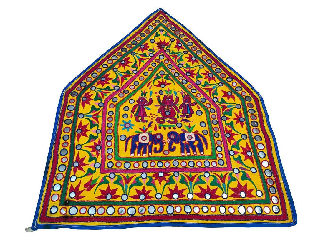 Banjara Wall Hanging Figurer Work Antique Rare Ganesh Sthapana ...