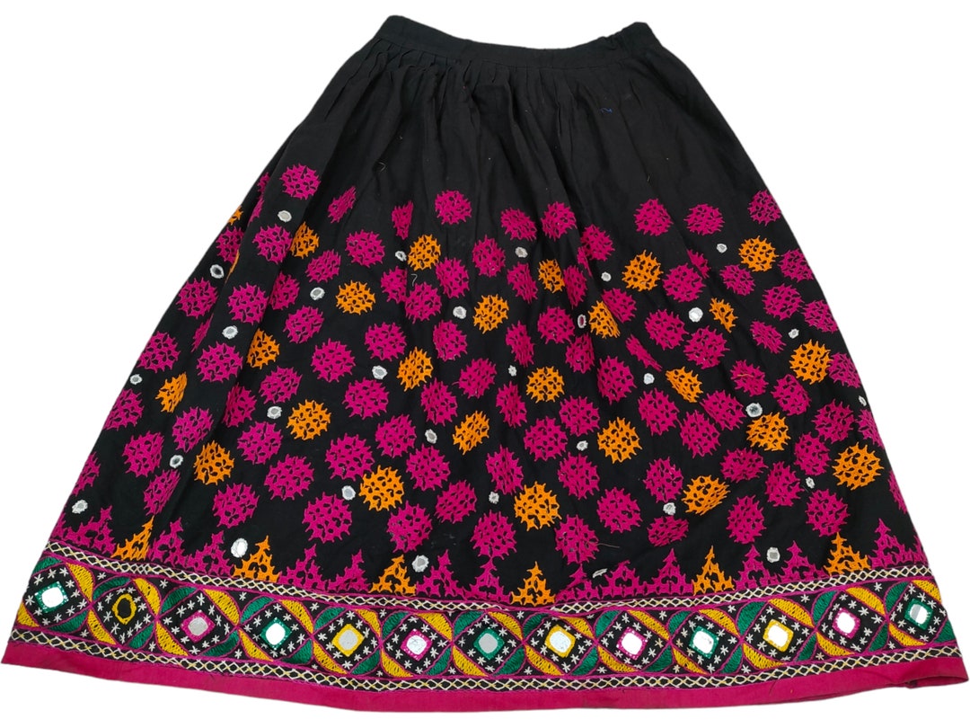 Banjara Skirt Vintage Lehenga Very Heavy Embroidered Collectible Mirror ...