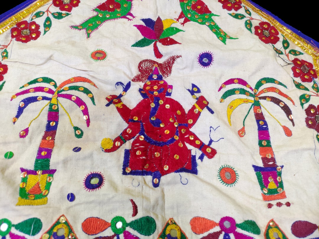 Banjara Wall Hanging Figurer Work Antique Rare Ganesh Sthapana ...