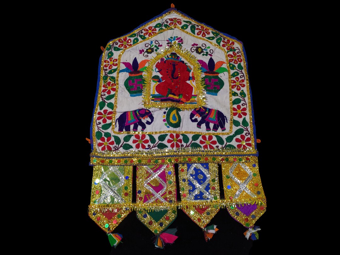 Banjara Wall Hanging Figurer Work Antique Rare Ganesh Sthapana ...