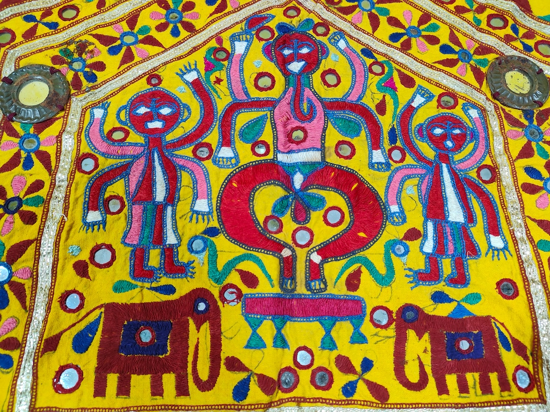 Banjara Wall Hanging Figurer Work Antique Rare Ganesh Sthapana ...