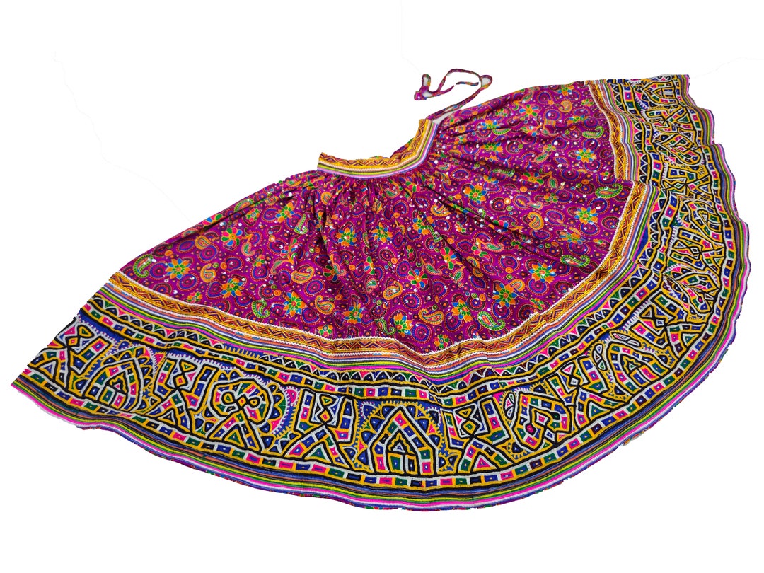 Banjara Skirt Vintage Lehenga Very Heavy Embroidered Collectible Mirror ...
