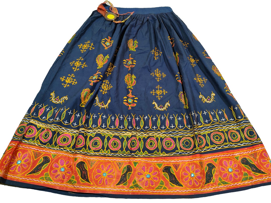 Banjara Skirt Vintage Lehenga Very Heavy Embroidered Collectible Mirror ...