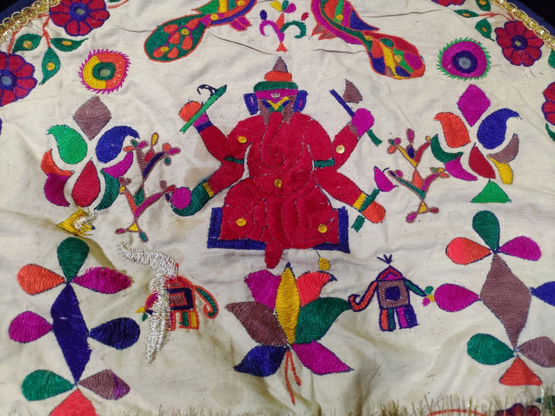 Banjara Wall Hanging Figurer Work Antique Rare Ganesh Sthapana ...