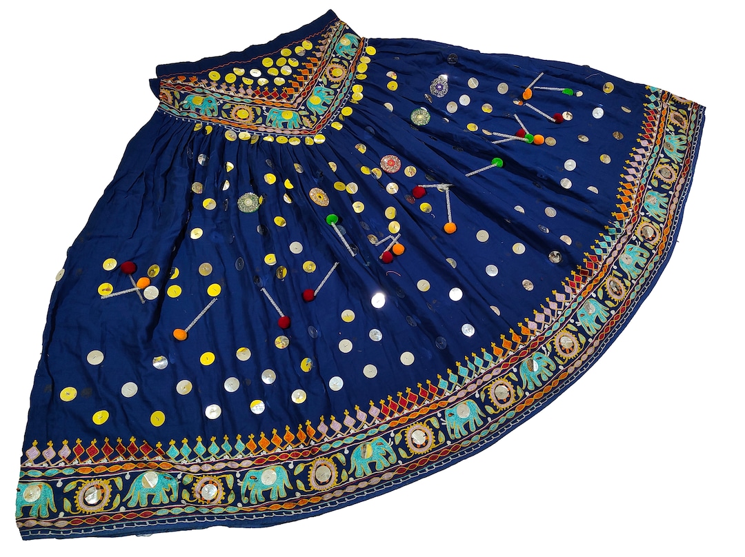 Banjara Skirt Vintage Lehenga Very Heavy Embroidered Collectible Mirror ...