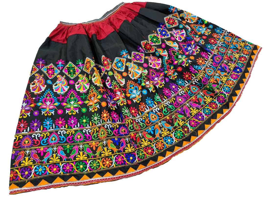 Banjara Skirt Lehenga Very Heavy Embroidered Machine Work Ethnic Rabari ...