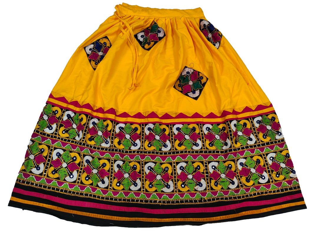 Banjara Skirt Vintage Lehenga Very Heavy Embroidered Collectible Mirror ...