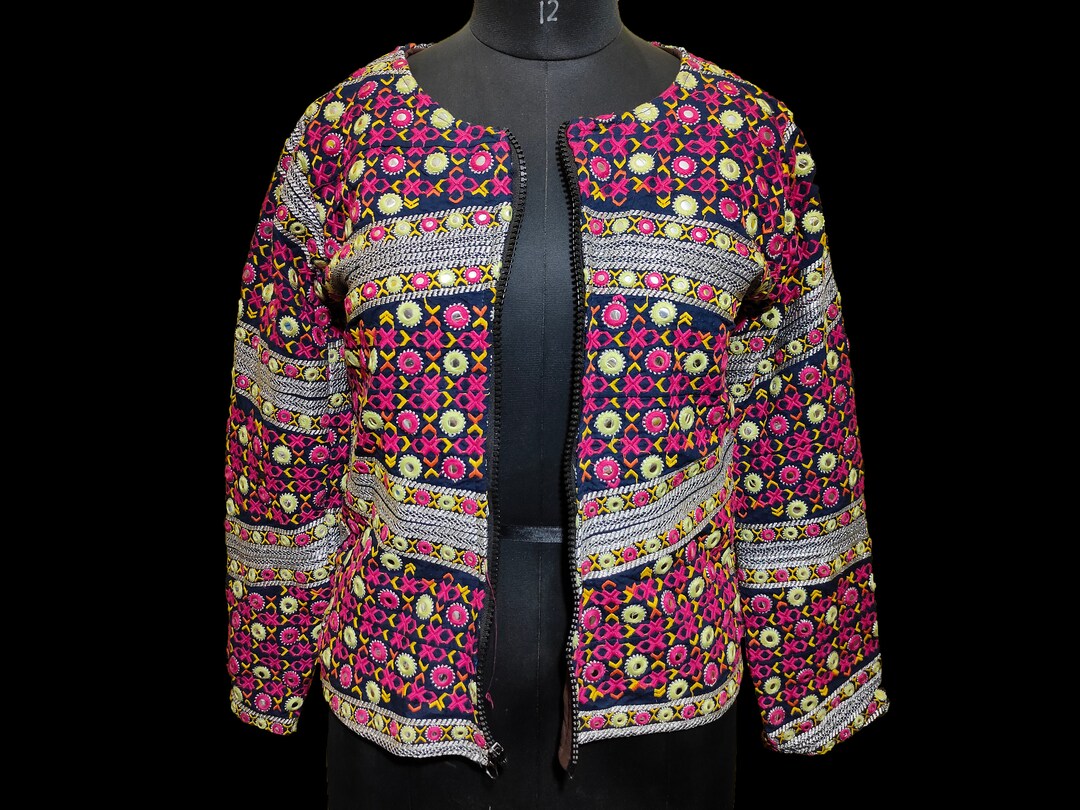 Banjara Jacket, Boho Jacket, Rare Vintage Rabari Embroidery Jacket ...