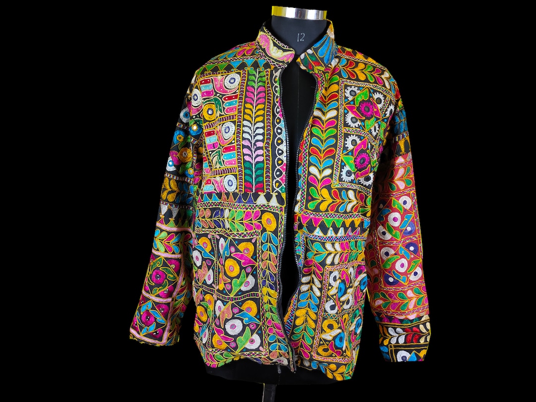 Banjara Jacket, Boho Jacket,rare Vintage Rabari Embroidery Jacket ...