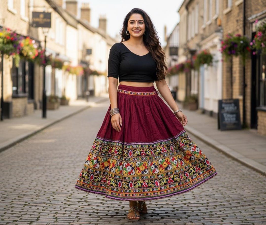 Banjara Skirt Lehenga Very Heavy Embroidered Machine Work Ethnic Rabari ...
