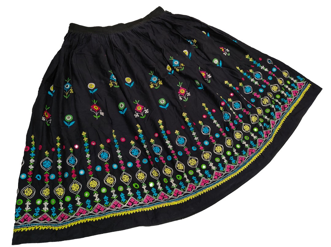 Banjara Skirt Vintage Lehenga Very Heavy Embroidered Collectible Mirror ...
