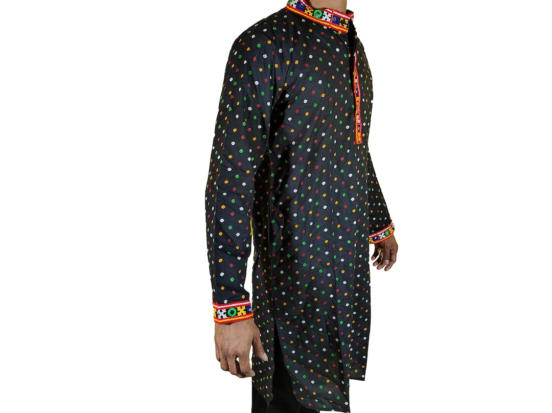 Banjara Mens Kurta, Ethnic Embroidery Kurta Traditional Colourful ...