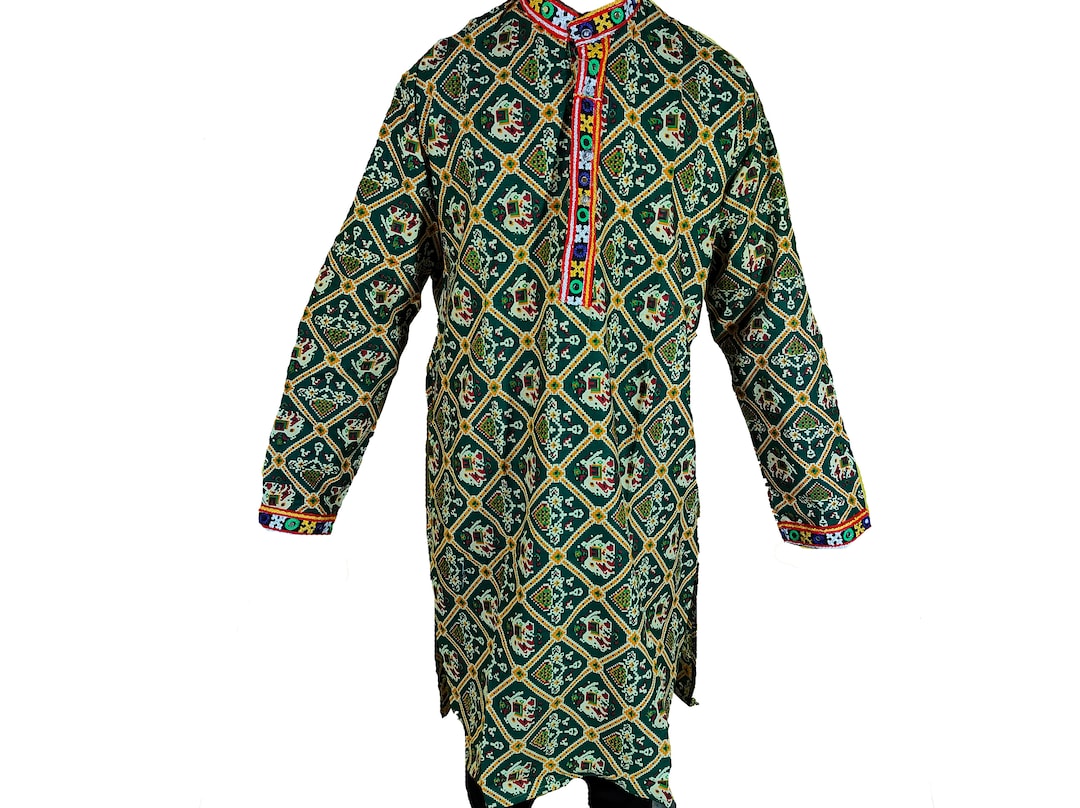 Banjara Mens Kurta, Ethnic Embroidery Kurta Traditional Colourful ...