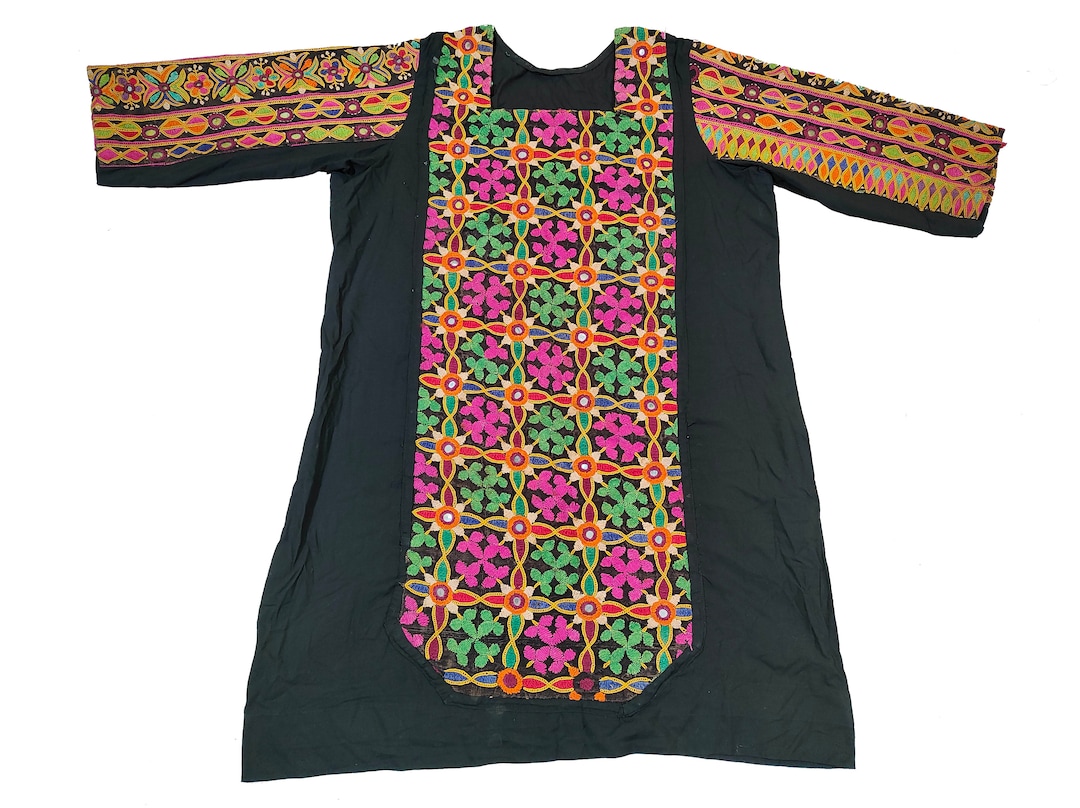 Banjara Dress Heavu Rabari Work , Afghan Embroidered Boho's Gypsy ...